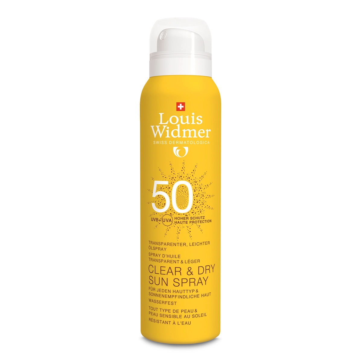 Clear & Dry Sun Spray 50 | Louis Widmer