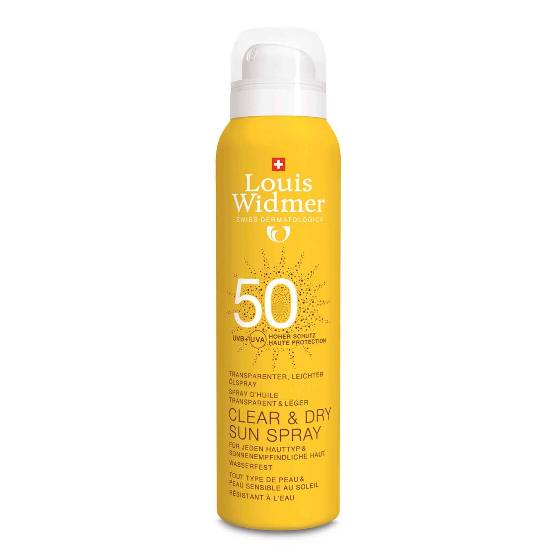 Clear & Dry Sun Spray 50 | Louis Widmer